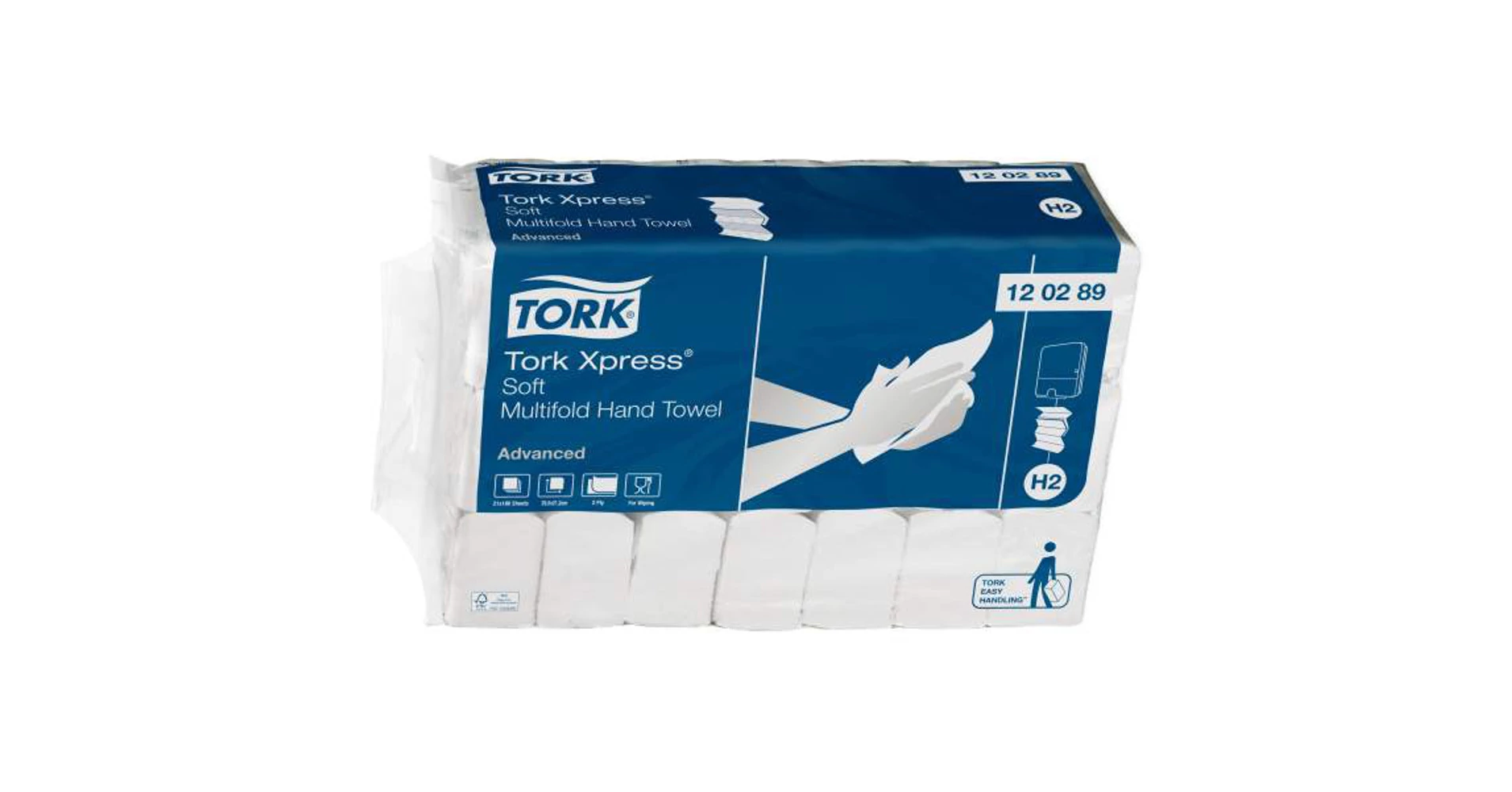 TORK 120289 Xpress Soft hajtott kéztörlő, 2 rétegű, fehér
